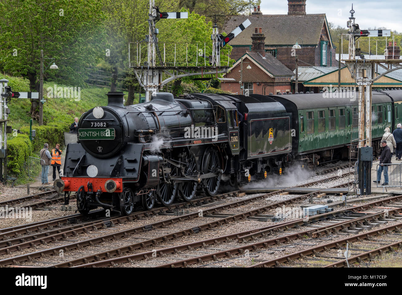 BR Class 5 CAMELOT at Horsted Keynes Stock Photo - Alamy