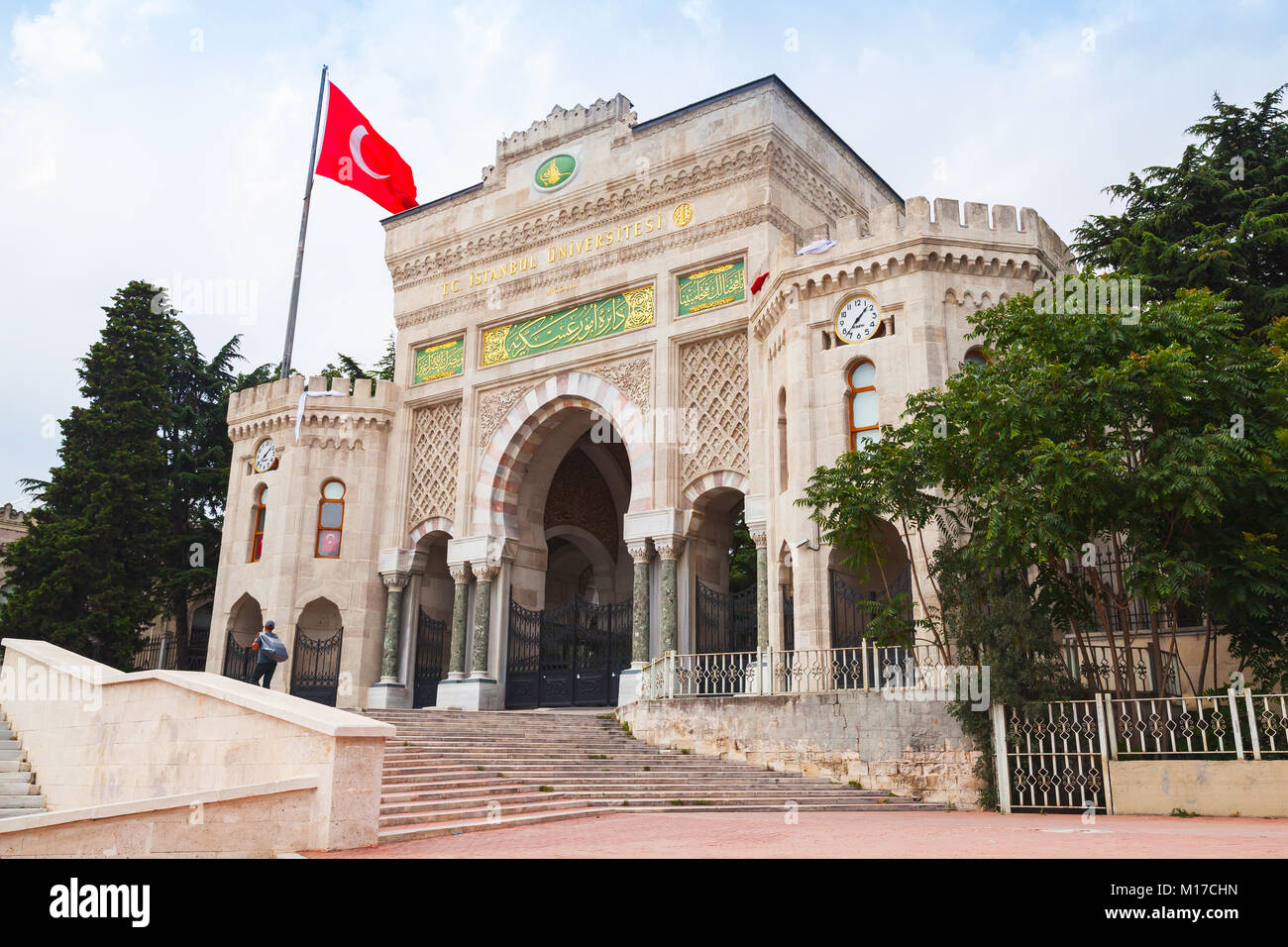 Istanbul, Turkey - June 28, 2016: Main entrance gate of Istanbul ...