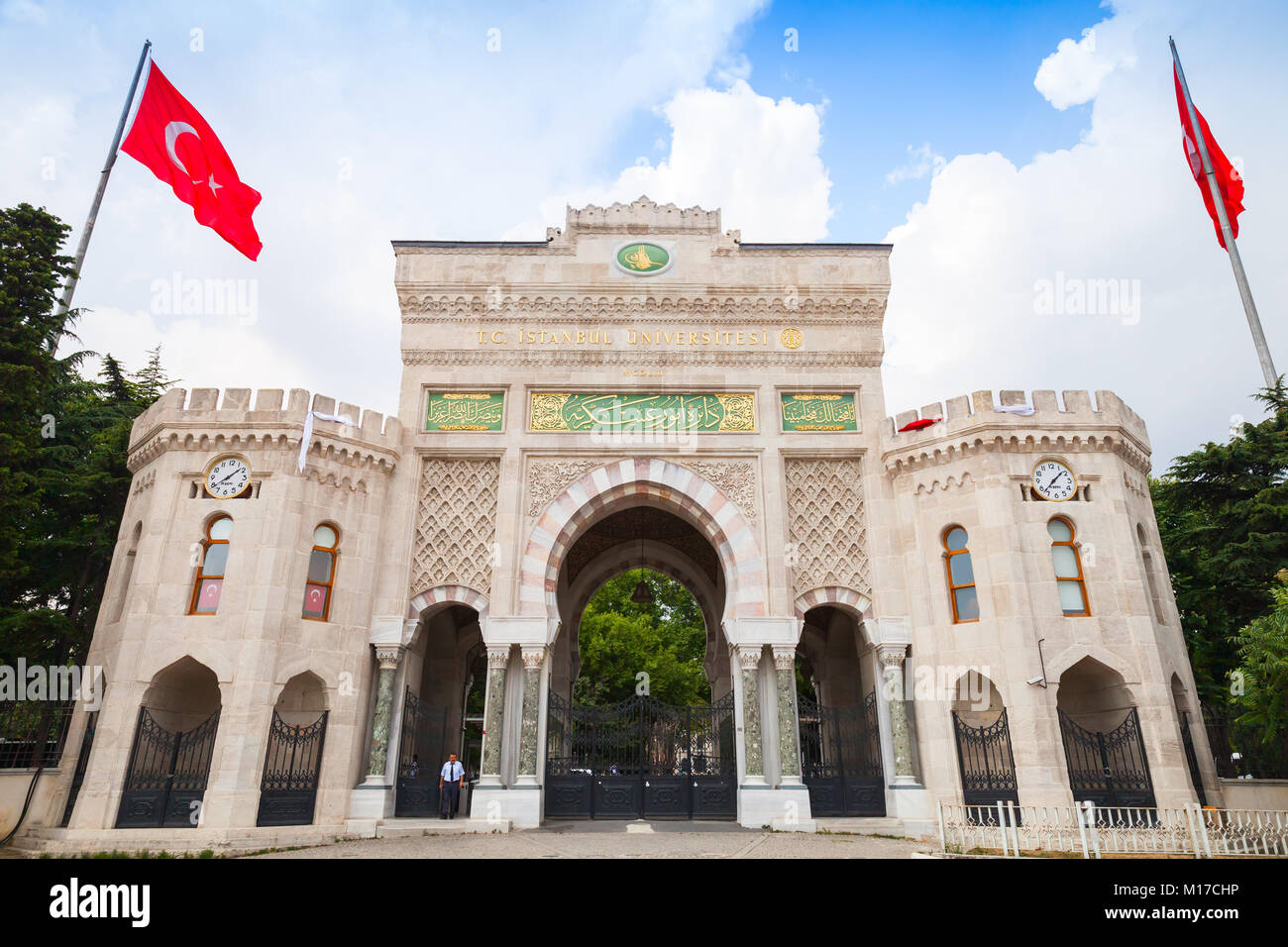 Istanbul, Turkey - June 28, 2016: Main entrance gate of Istanbul ...