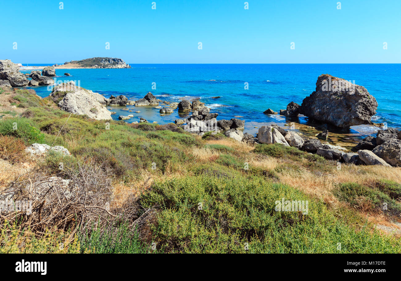Paradise sea beach Cala Paradiso and Cala del Re near Rocca di San ...
