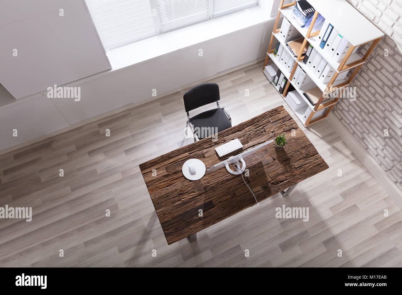 Office view inside desk hi-res stock photography and images - Alamy