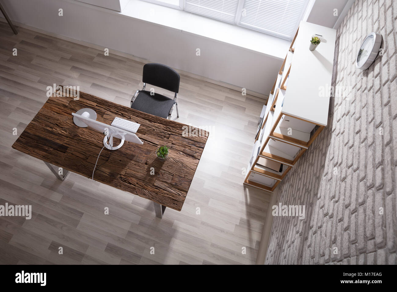 Office view inside desk hi-res stock photography and images - Alamy