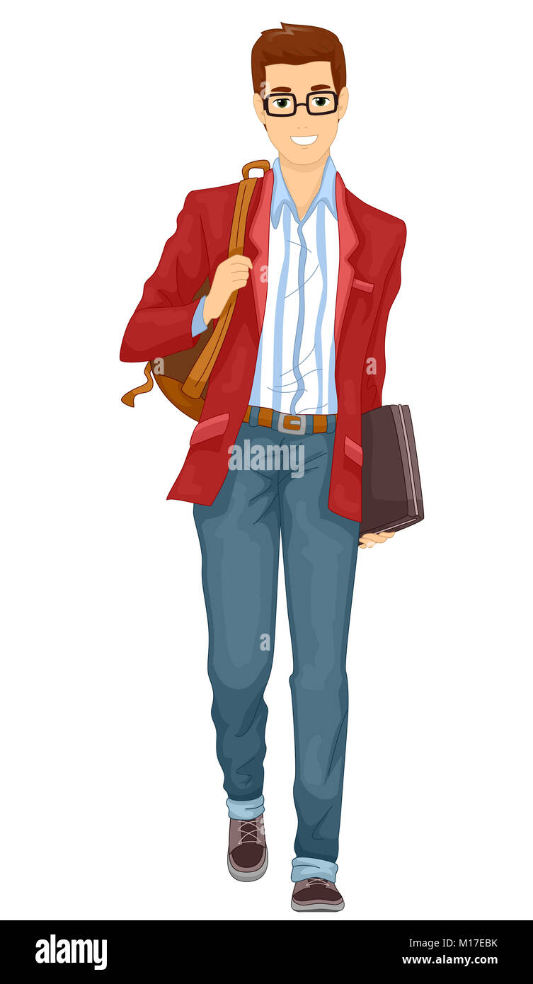 Preppy male student hi-res stock photography and images - Alamy