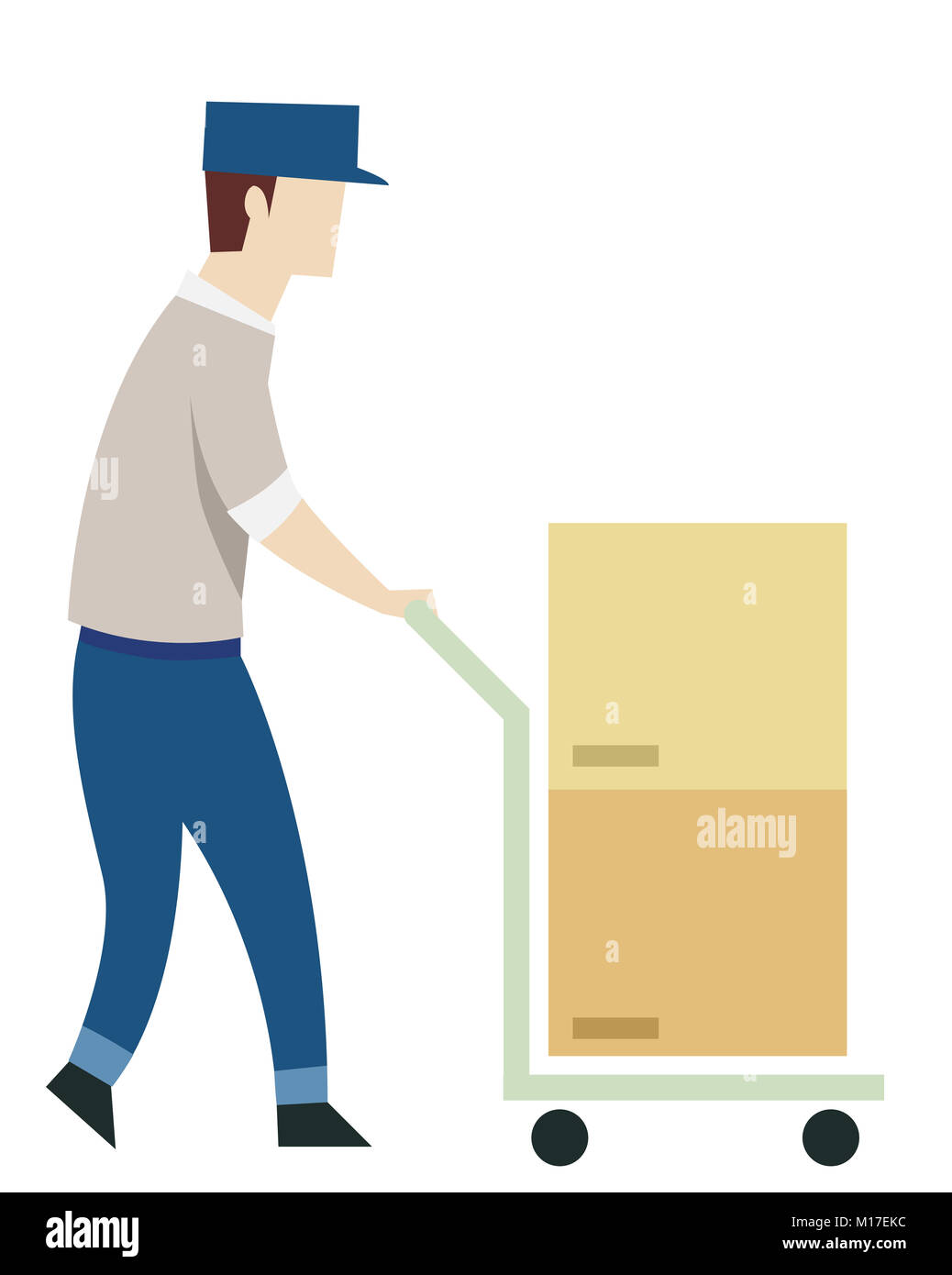 Freight worker Cut Out Stock Images & Pictures - Alamy