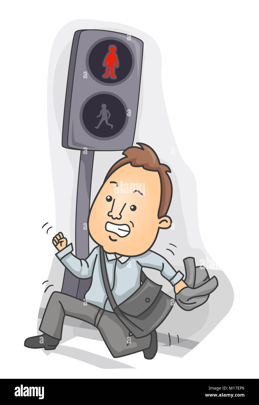 Jaywalking sign hi-res stock photography and images - Alamy