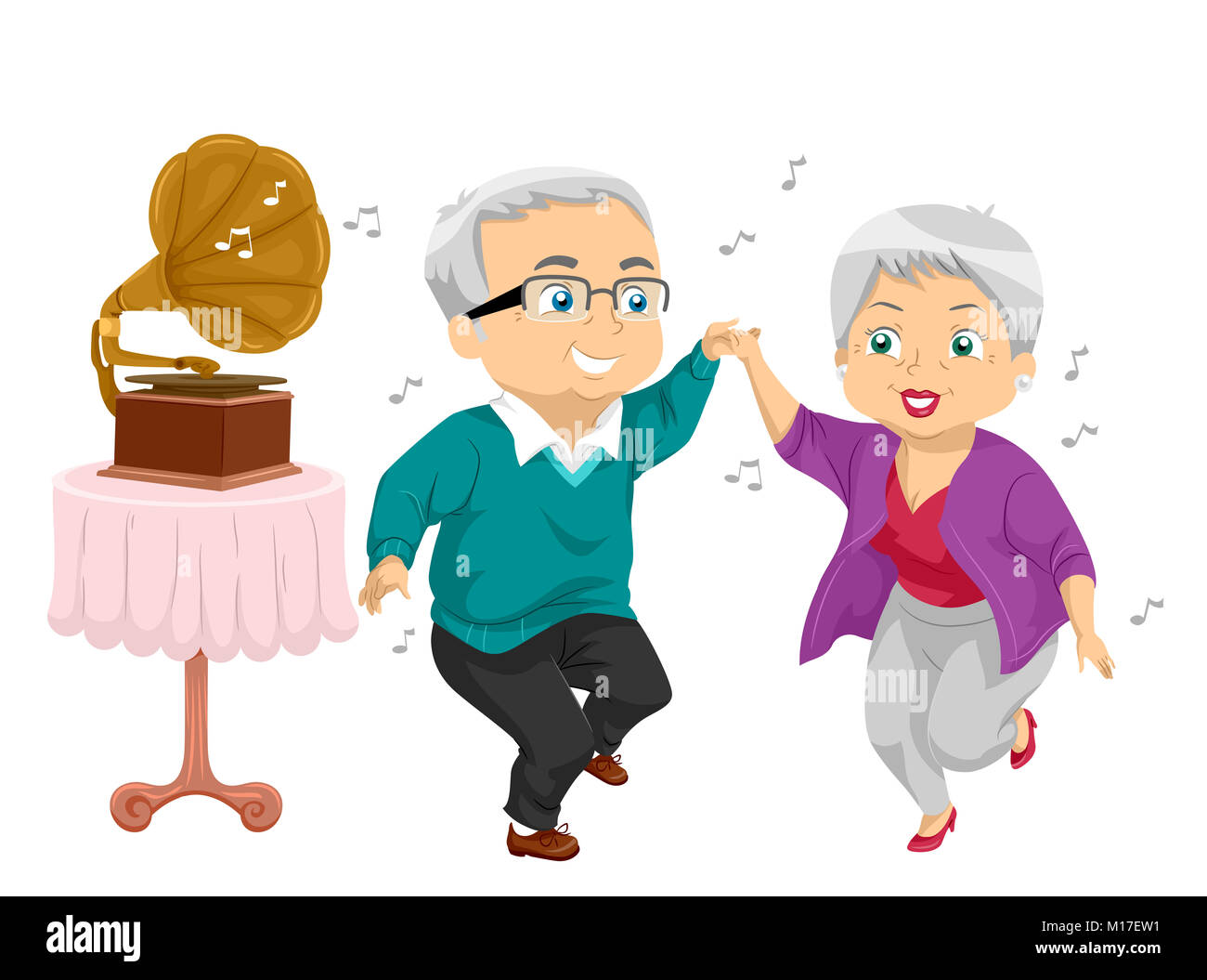 Old People Dancing Clipart