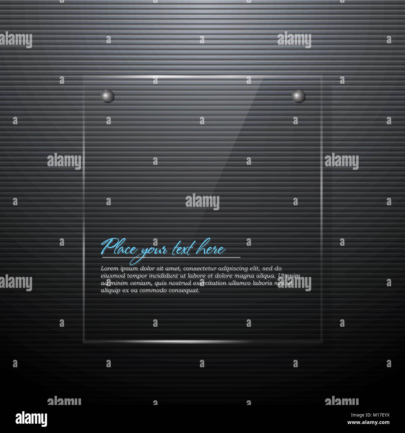 vector background with glass panel Stock Vector Image & Art - Alamy