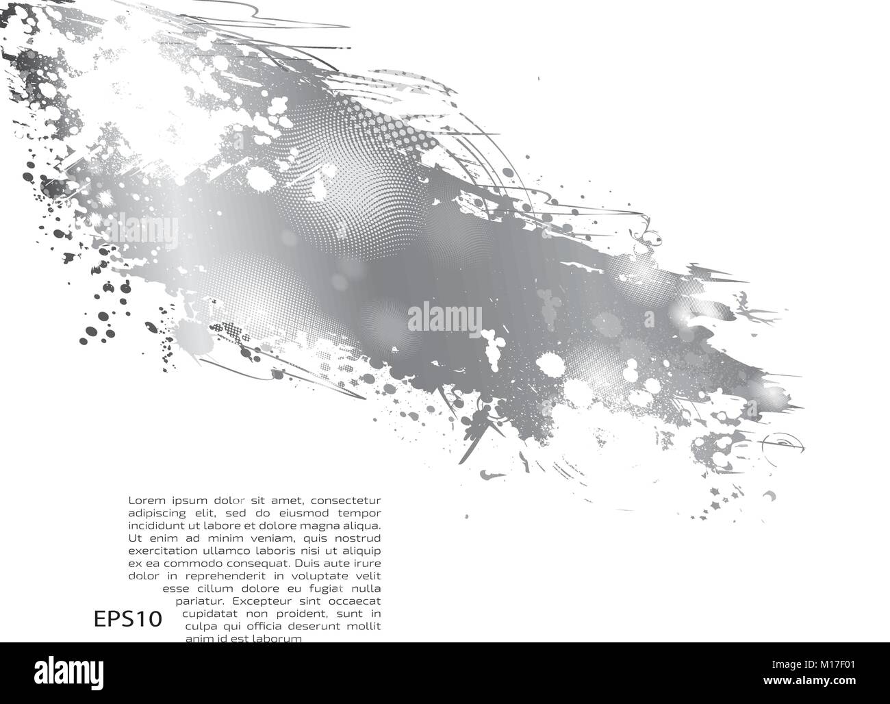 Grey paint blob Stock Vector Images - Alamy