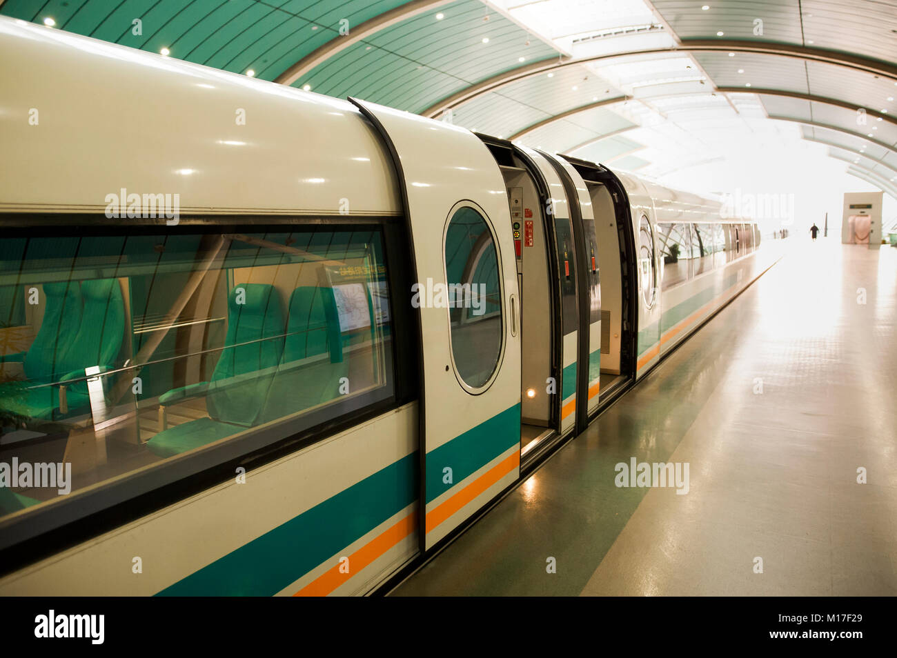 Shanghai Maglev high speed train Stock Photo - Alamy