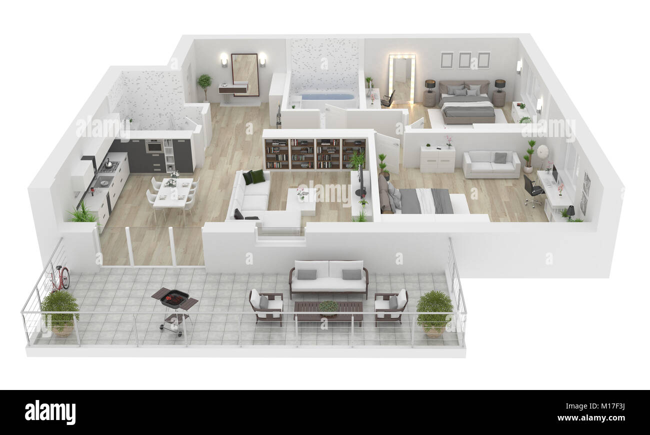 Floor background aerial view Cut Out Stock Images & Pictures - Alamy