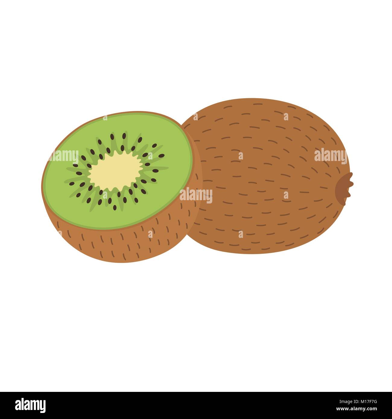 Isolated slice kiwi icon Stock Vector Images - Alamy