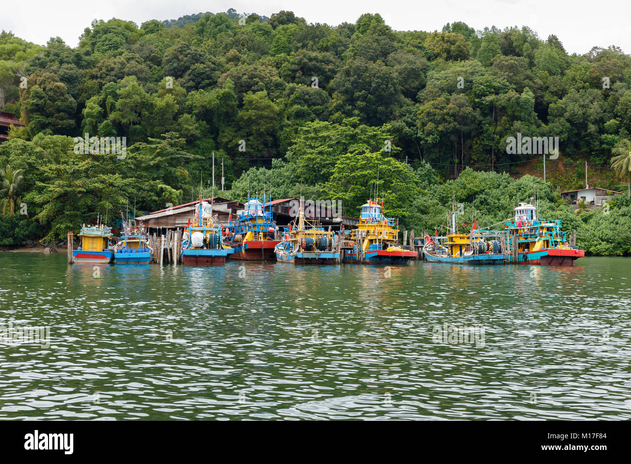 Fishing boat, Pangkor island, Malaysia Stock Photo - Alamy