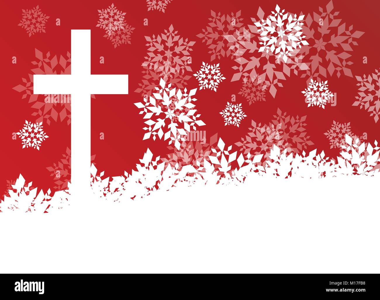 Snowflake abstract vector background in red color with christmas ...