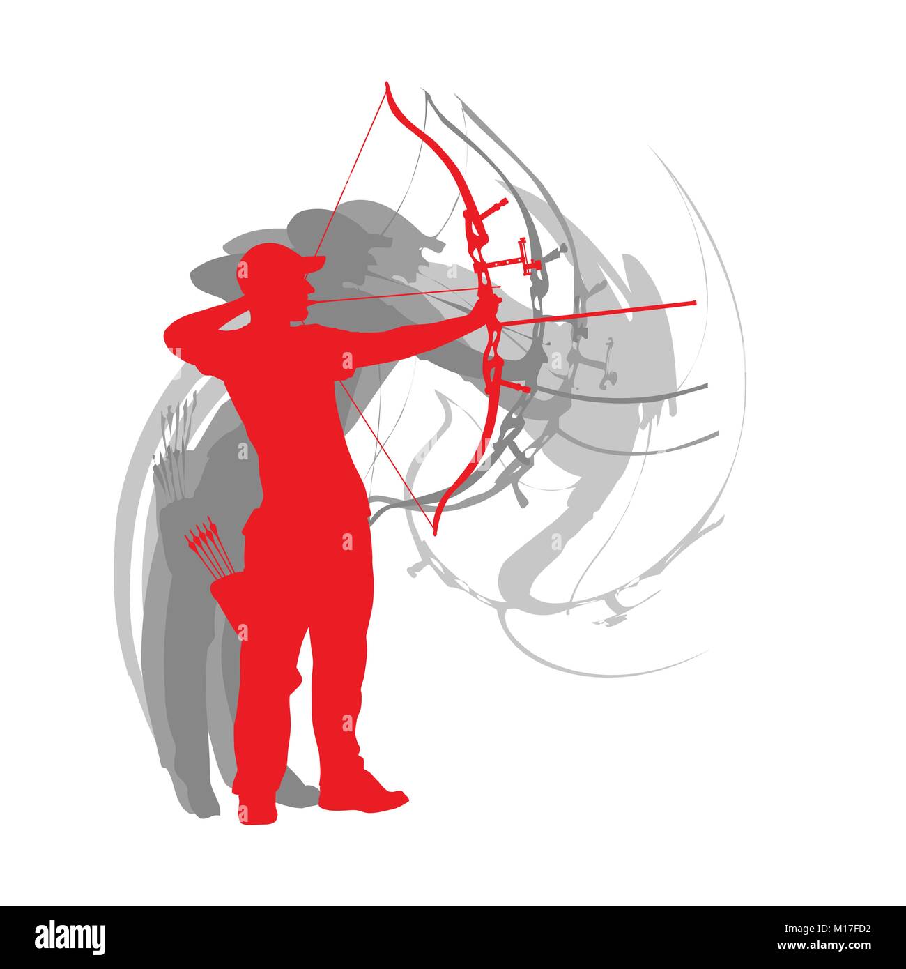 Man archery sport vector background Stock Vector Image & Art - Alamy