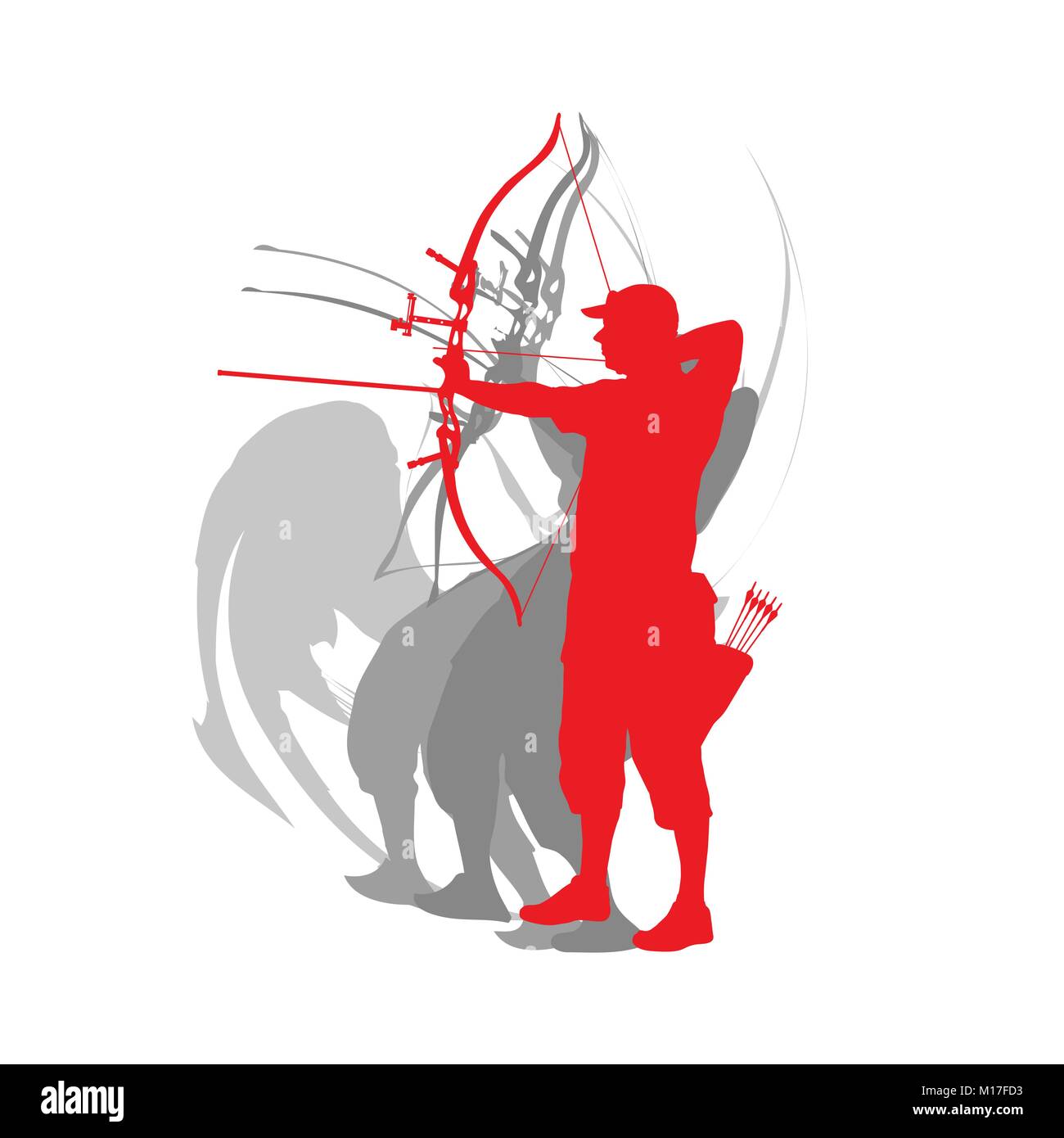 Man archery sport vector background Stock Vector Image & Art - Alamy