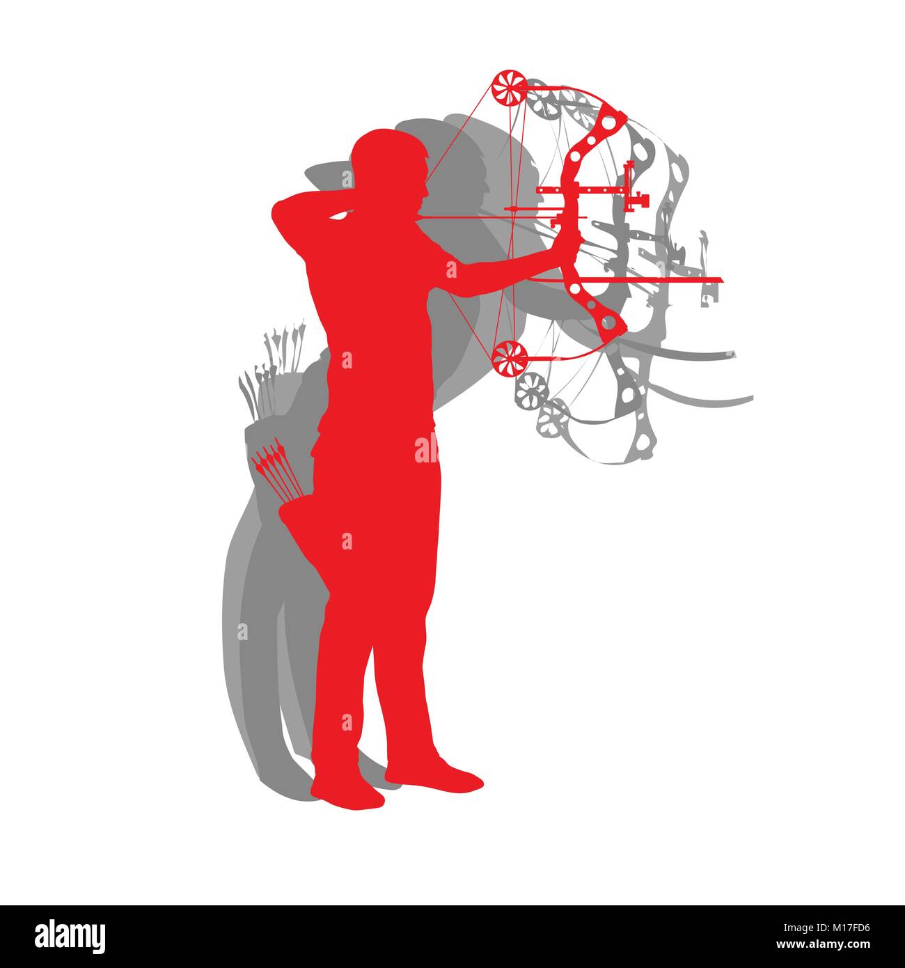 Man archery sport vector background Stock Vector Image & Art - Alamy