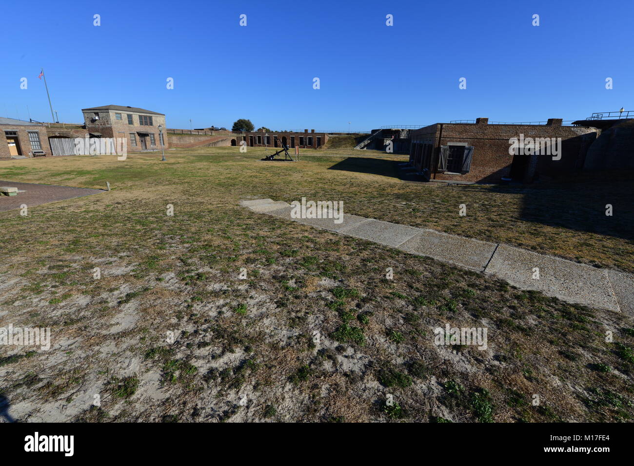 An American civil war fortress used in the American civil war Stock ...