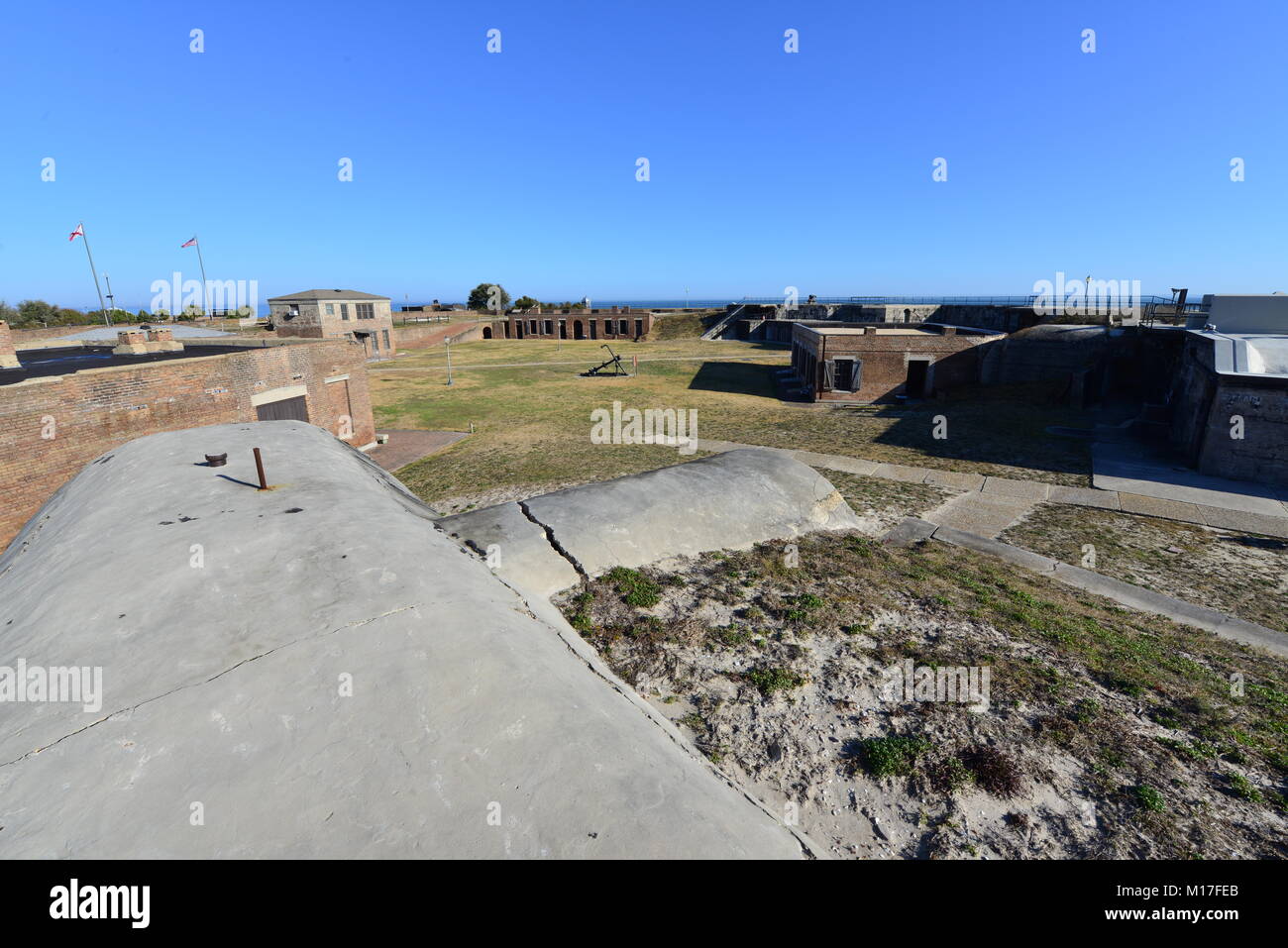 An American civil war fortress used in the American civil war Stock ...