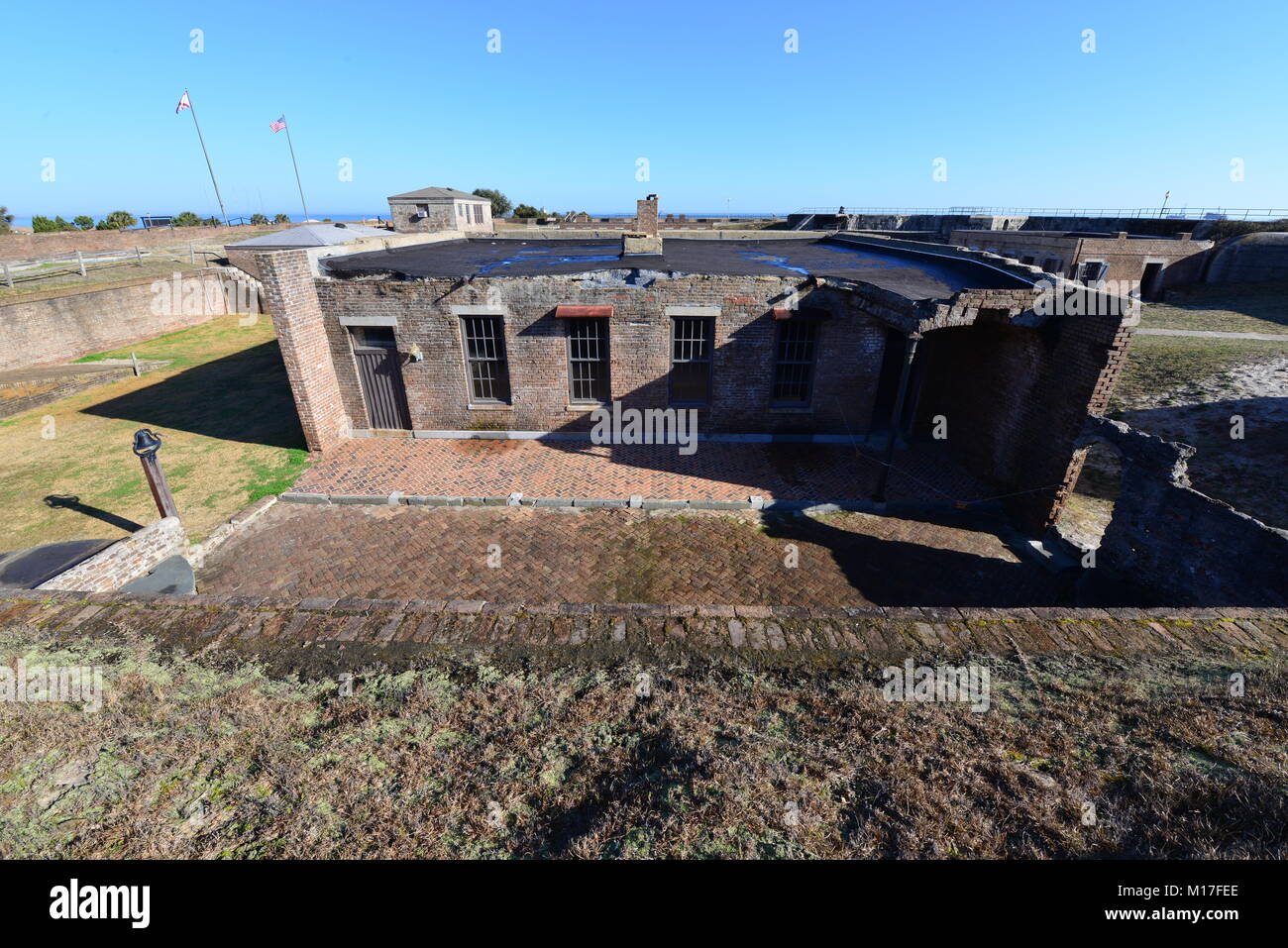 An American civil war fortress used in the American civil war Stock ...