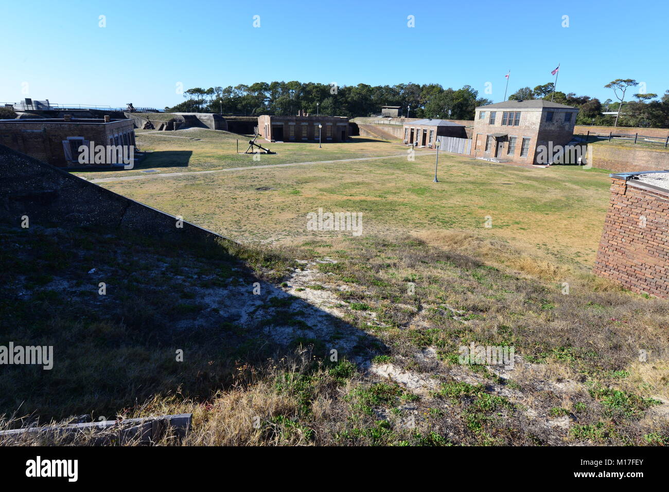 An American civil war fortress used in the American civil war Stock ...