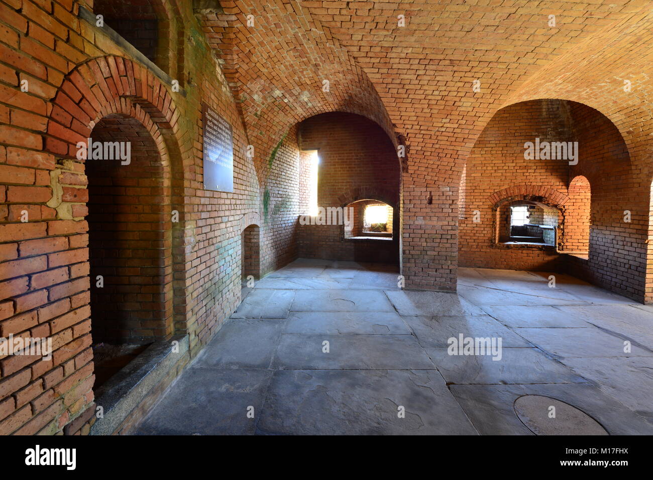 The Powder storage room of an American fortress from the Civil war ...