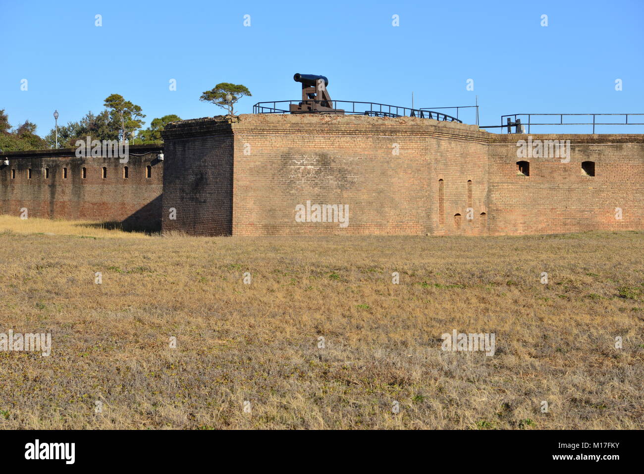 The outer walls of a fortress used during the American civil war Stock ...