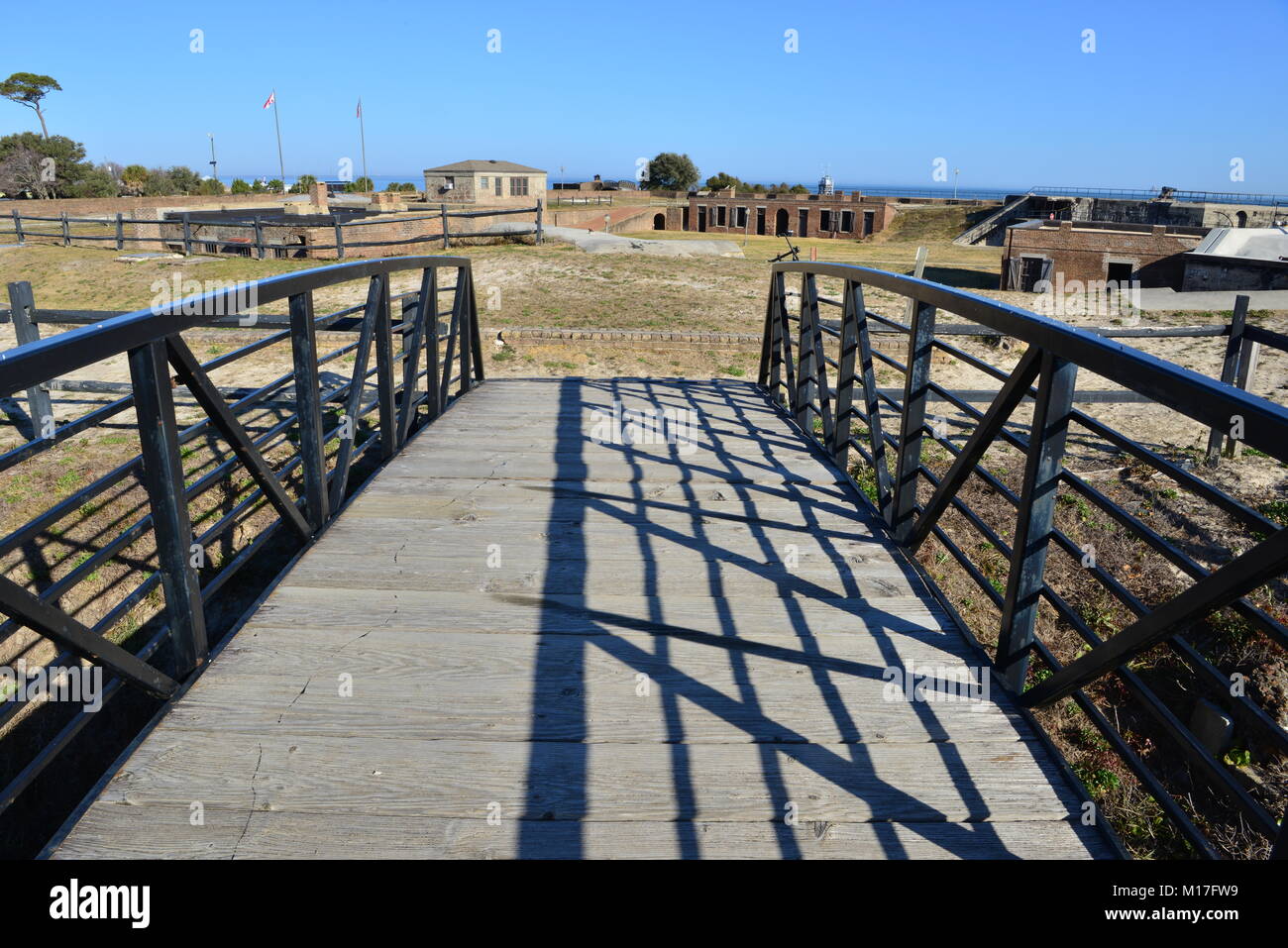 An American civil war fortress used in the American civil war Stock ...