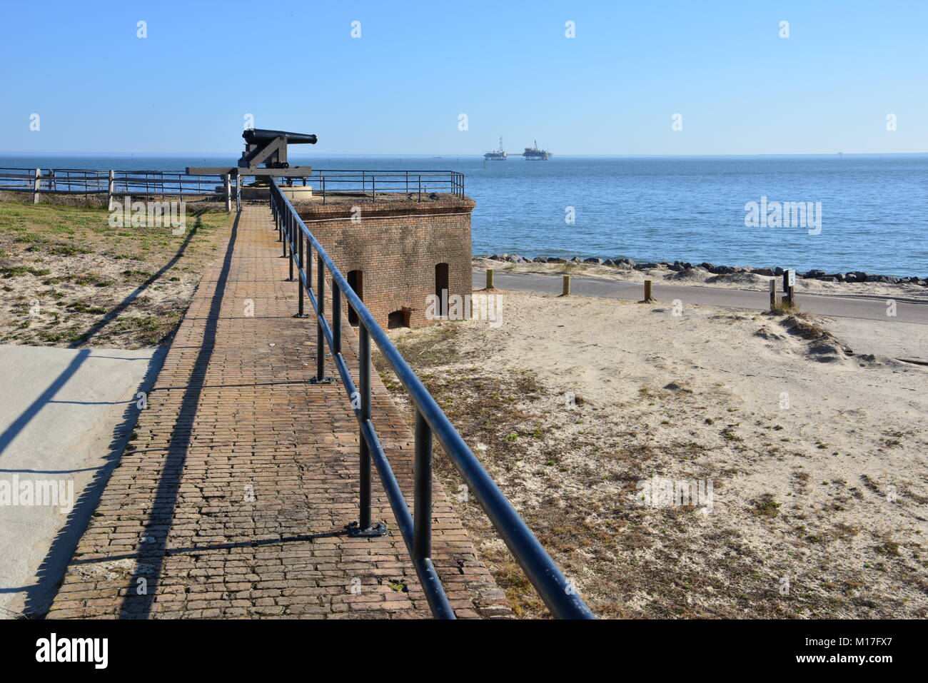 An American civil war fortress used in the American civil war Stock ...