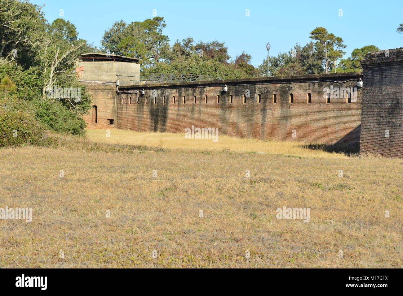 The outer walls of a fortress used during the American civil war Stock ...