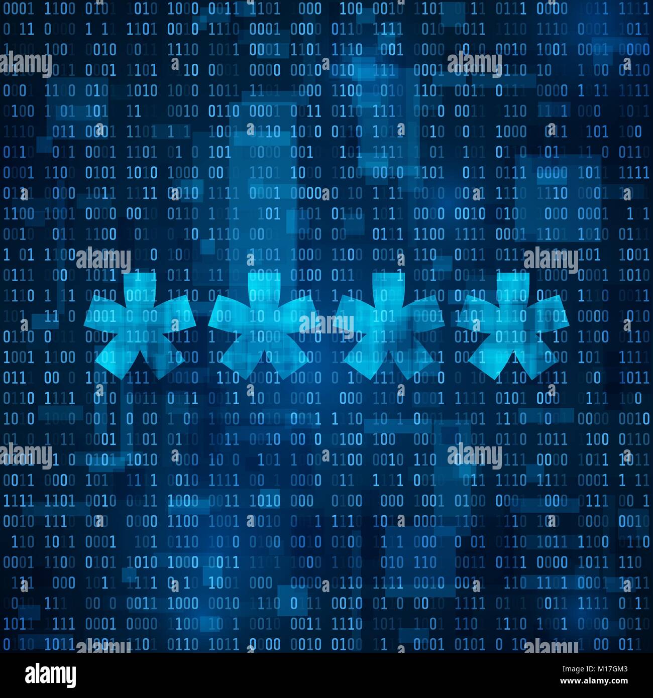 Authorization Concept Password Vector Background Binary Code Stock Vector Image And Art Alamy