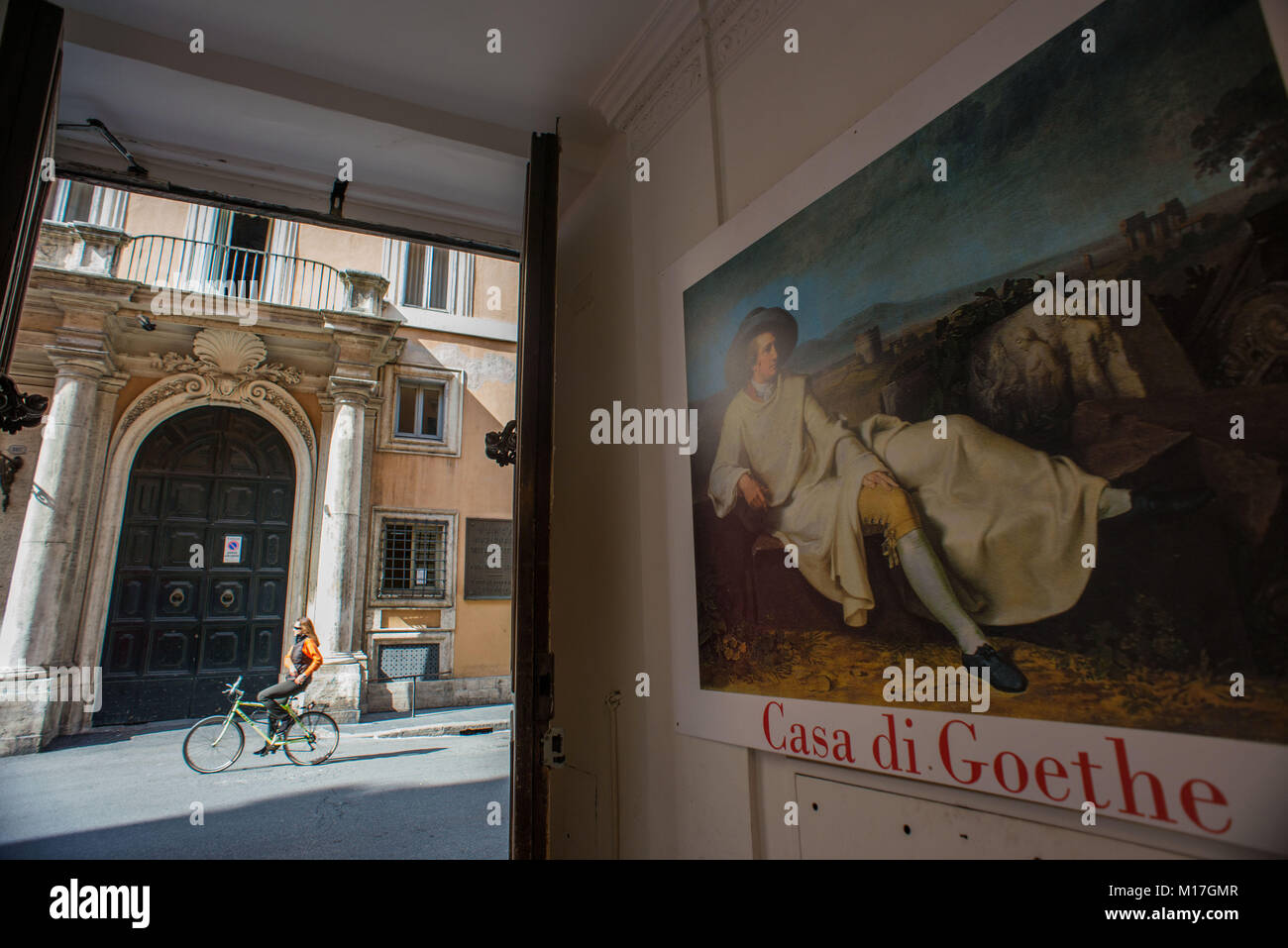 Rome, Italy. House museum of Goethe Stock Photo - Alamy