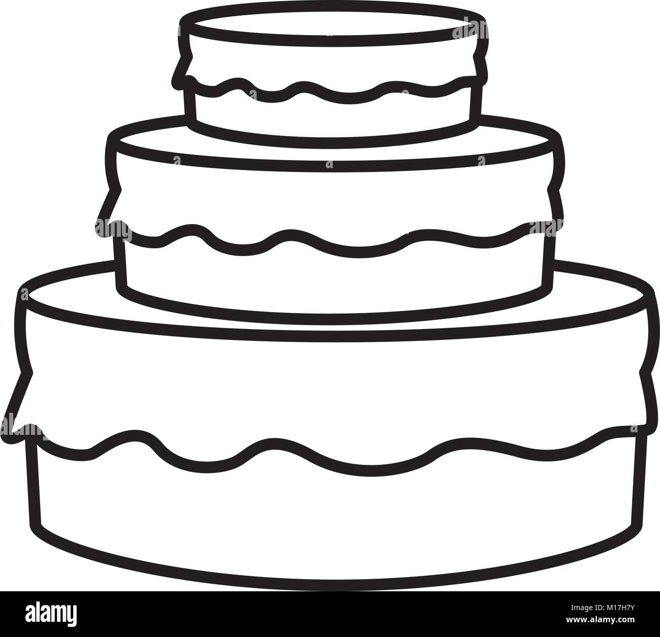 Big cake dessert Stock Vector Image & Art - Alamy