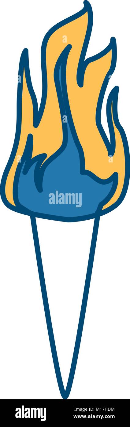 fire torch symbol Stock Vector Image & Art - Alamy