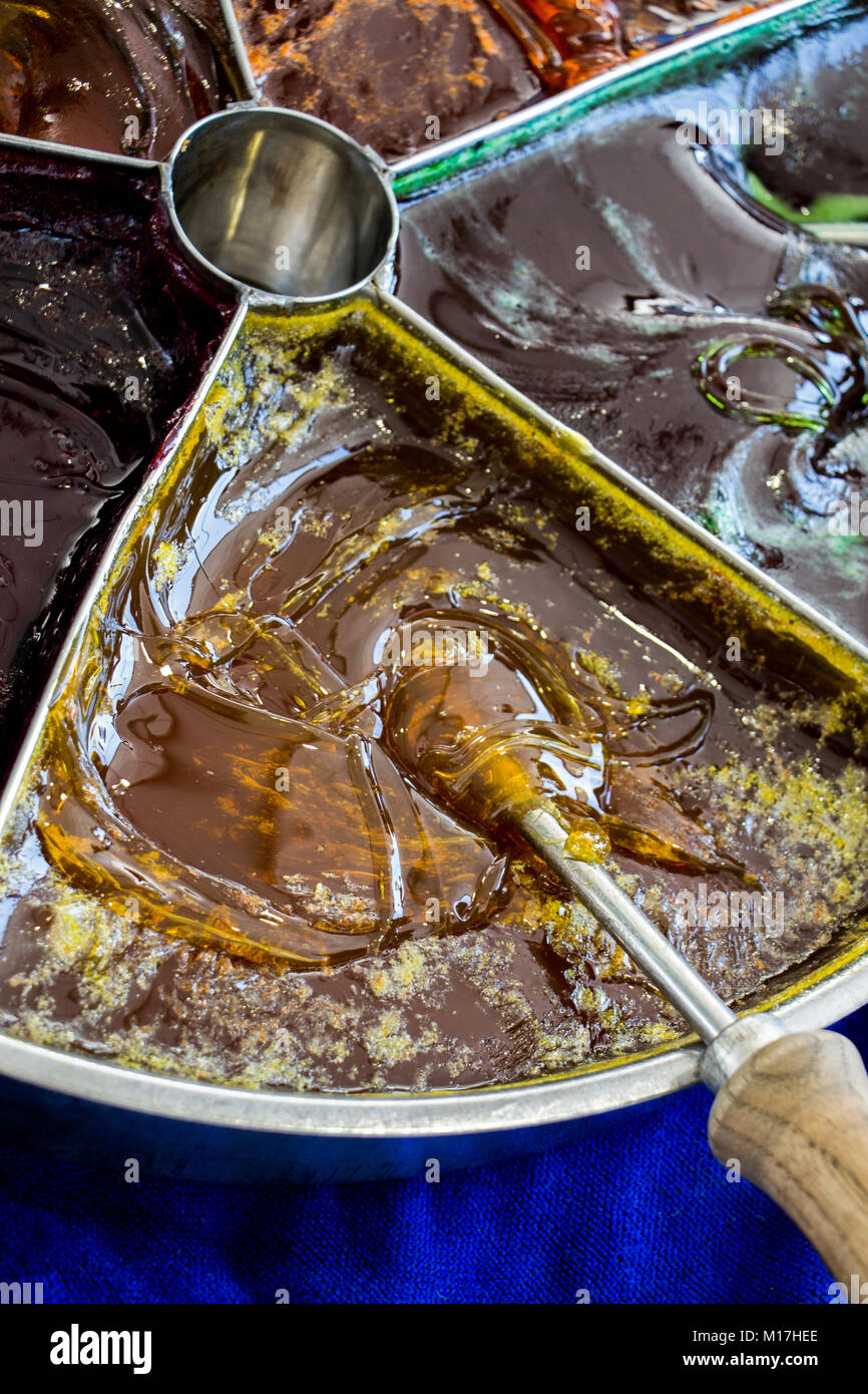 Old traditional Turkish Ottoman handmade stick candy , Macun Stock ...