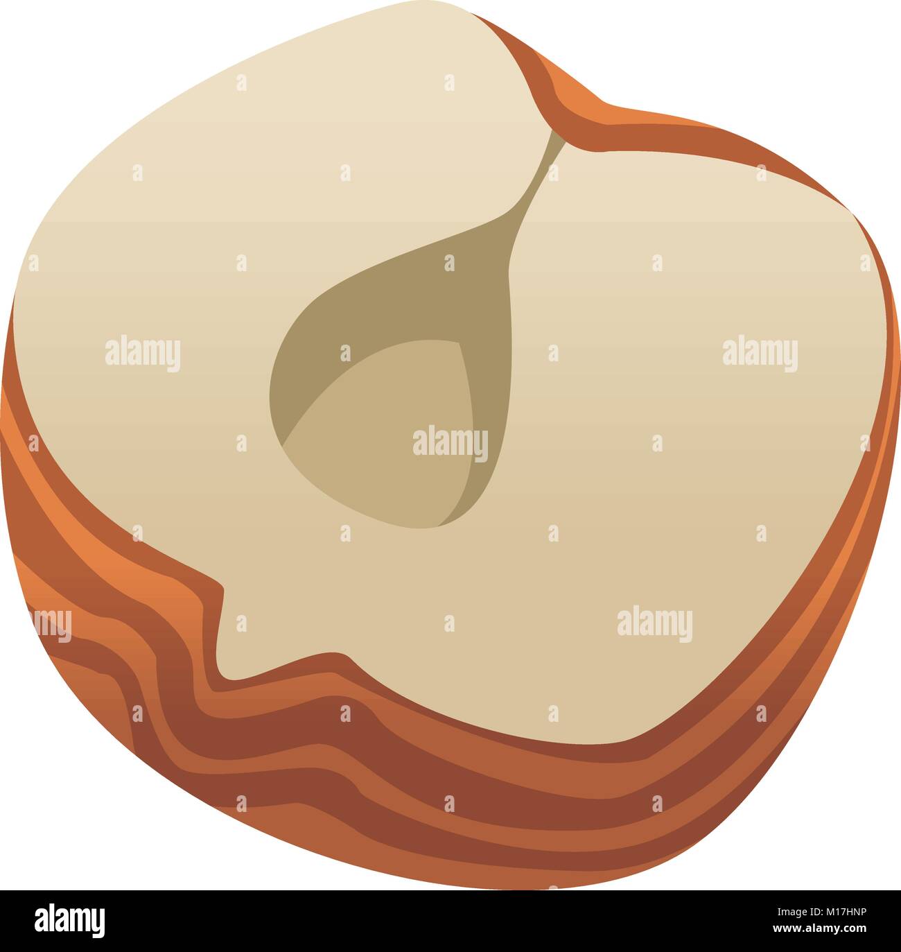 Nut open isolated Stock Vector Image & Art - Alamy