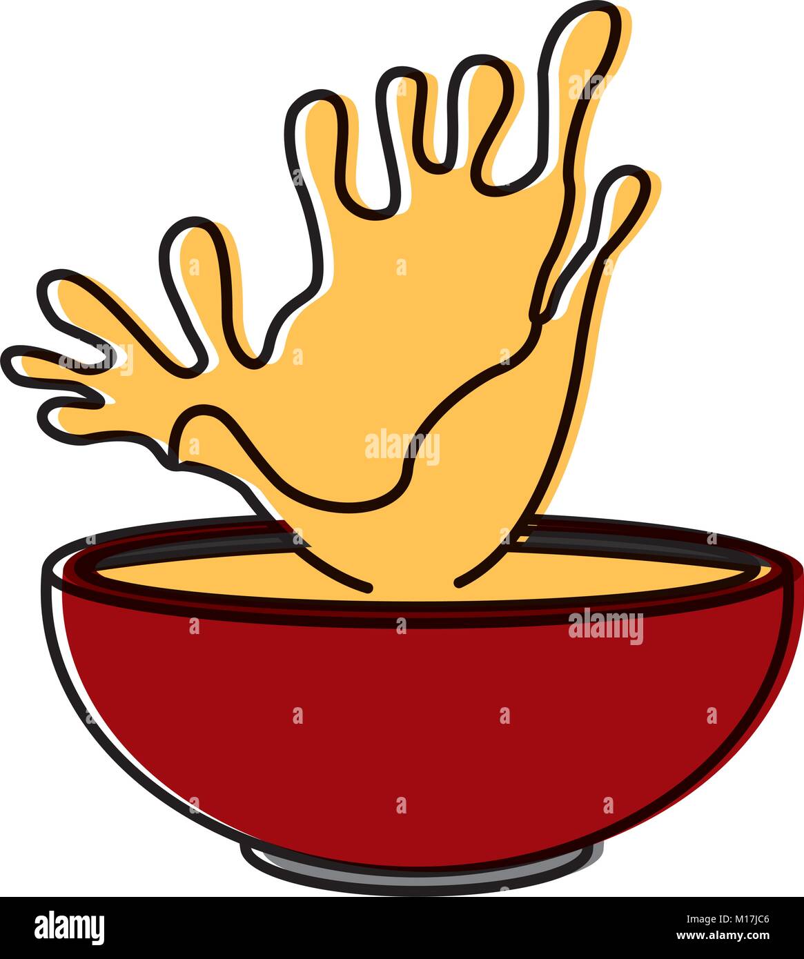 Muesli milk Stock Vector Images - Alamy