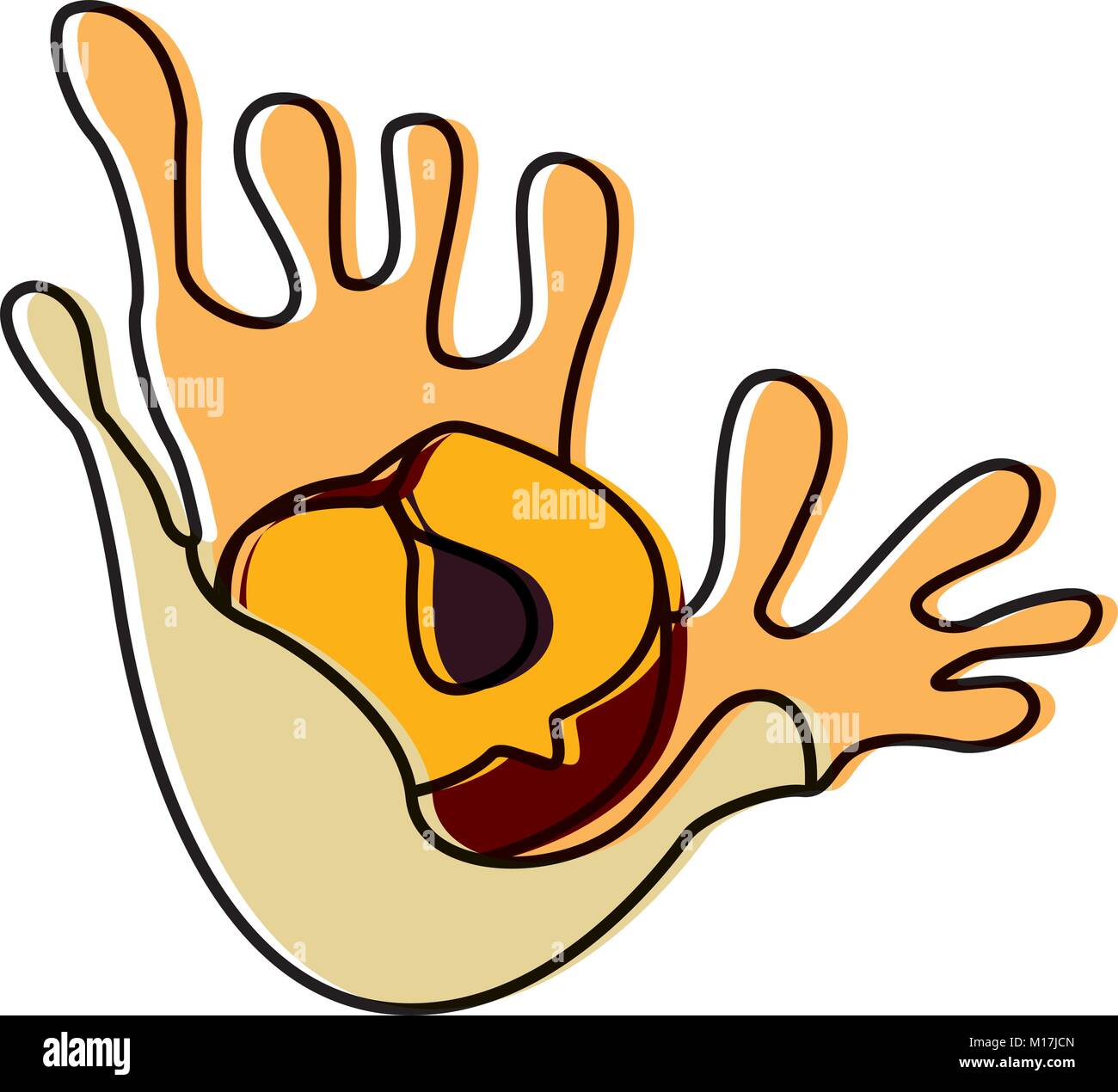 Peach splash milk Cut Out Stock Images & Pictures - Alamy