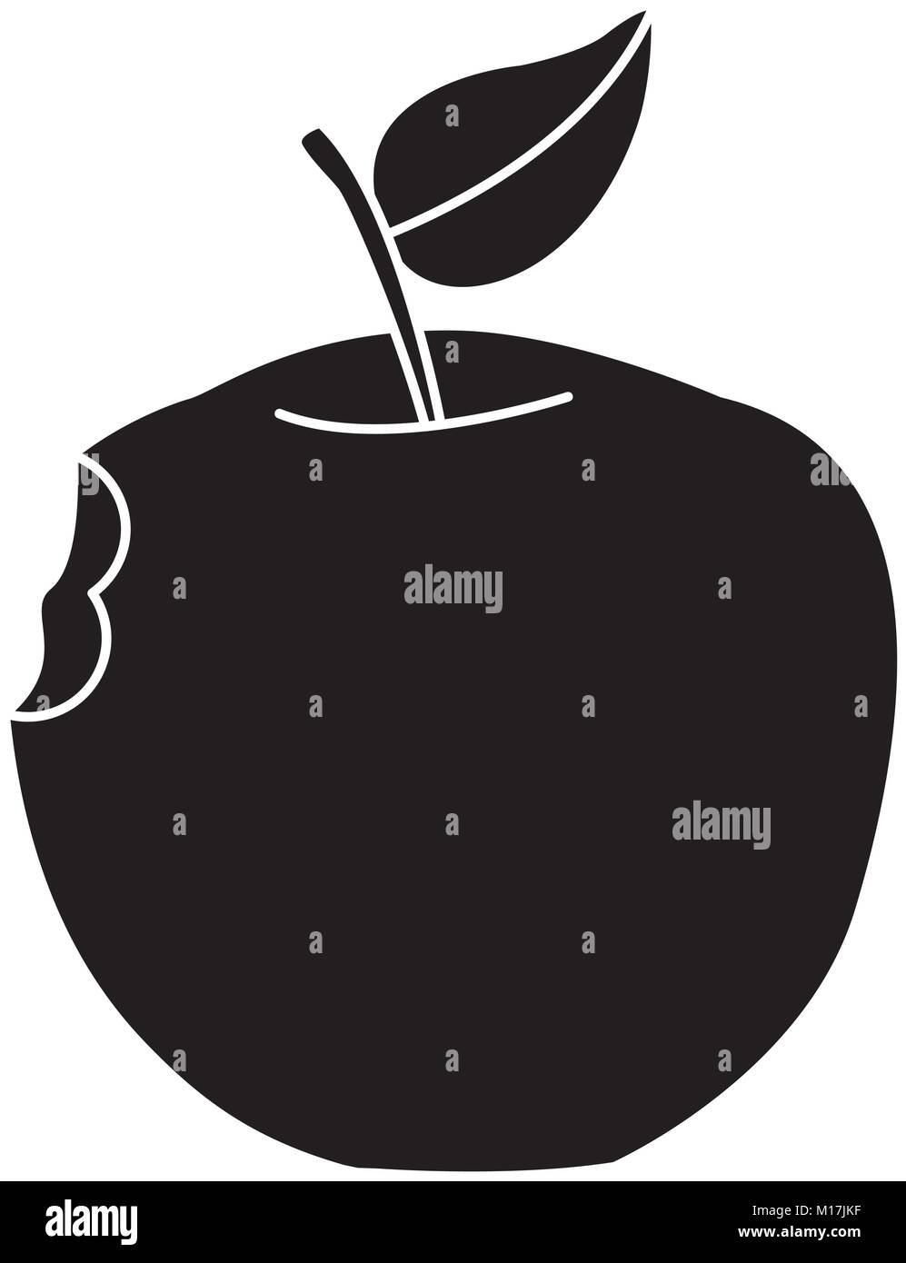 Apple fruit symbol Stock Vector Image & Art - Alamy