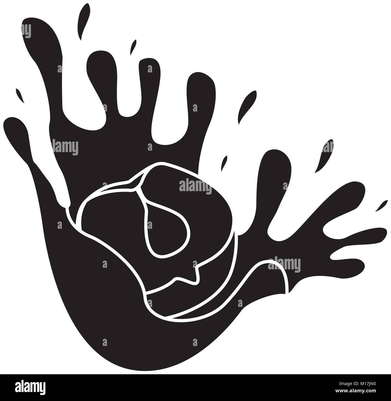 Fresh peach juice splashing Stock Vector Images - Alamy