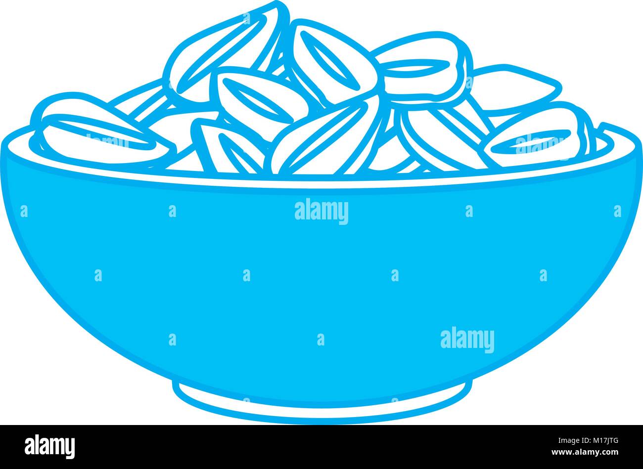 Rolled oats bowl Stock Vector Images - Alamy