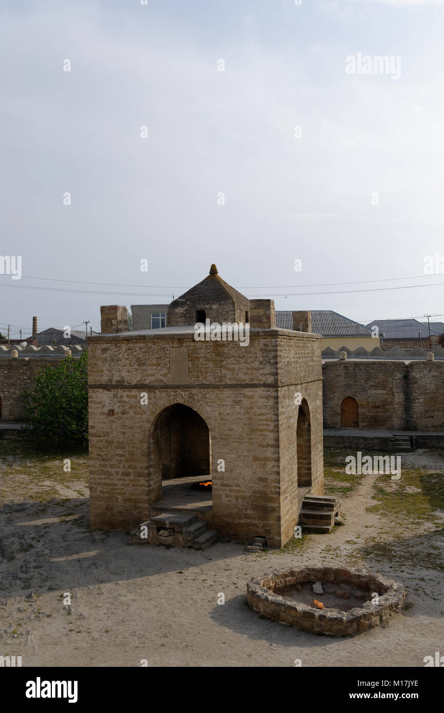 The Ateshgah or Fire Temple at Surakhani, Baku, Azerbaijan. A UNESCO ...