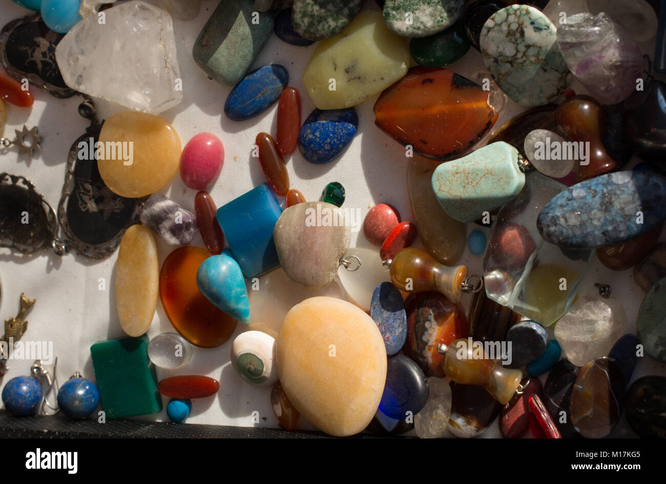 Set of natural mineral gemstones of a certain type Stock Photo - Alamy
