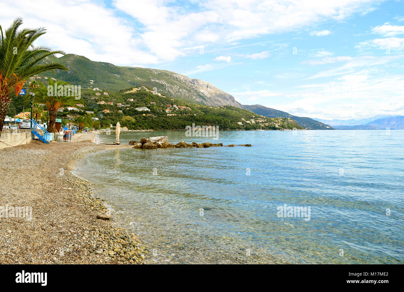 Ipsos Beach in Corfu a Greek island in the Ionian sea Stock Photo - Alamy
