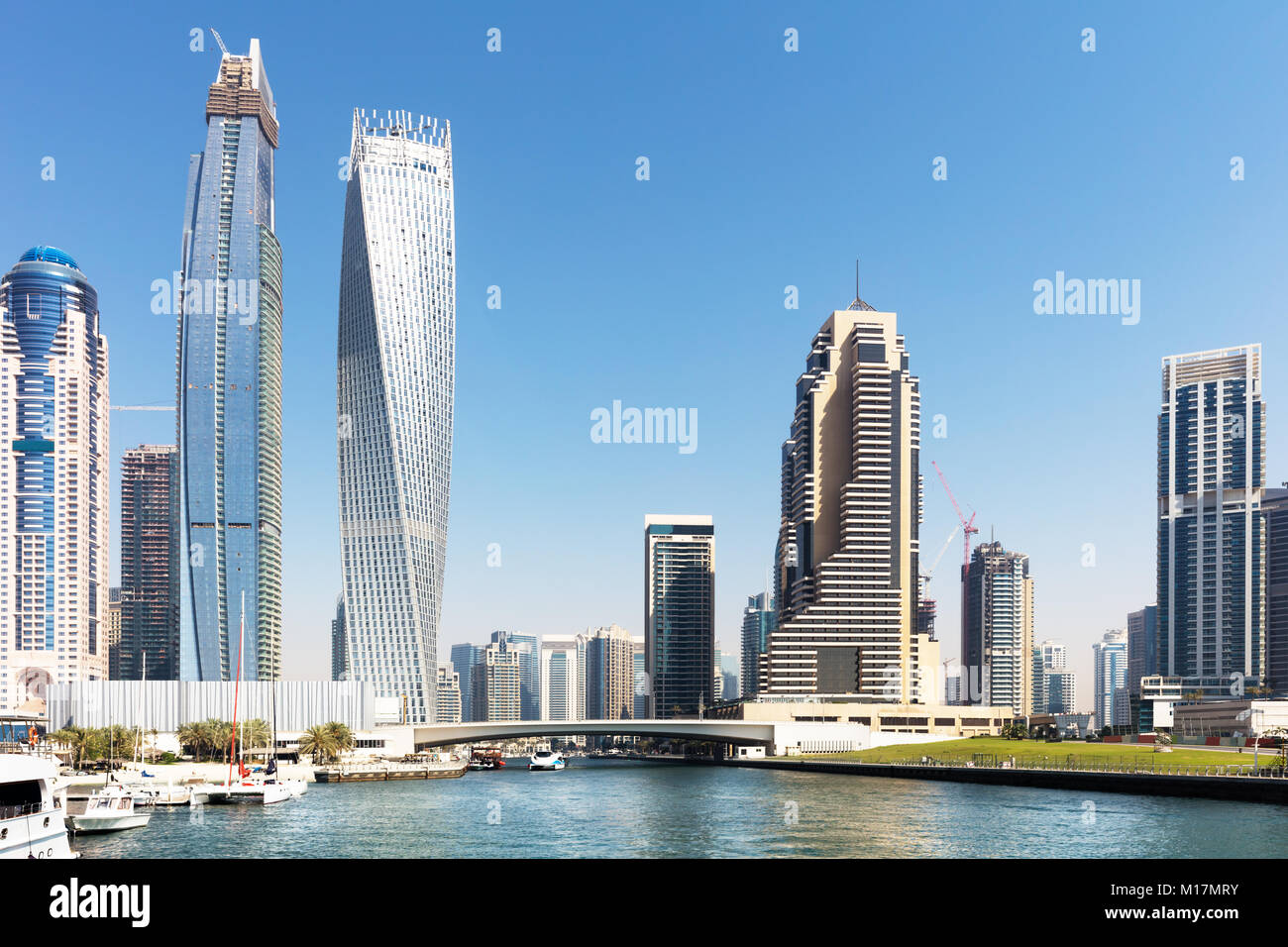 Modern Buildings At Marina District In New Dubai, UAE Stock Photo - Alamy