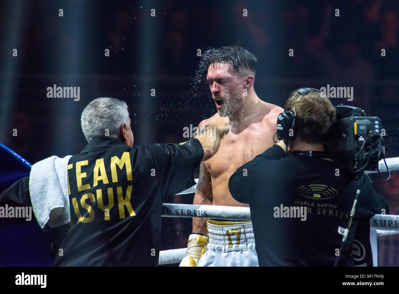 Riga, Latvia. 28th January 2018. World Boxing Super Series semi final ...