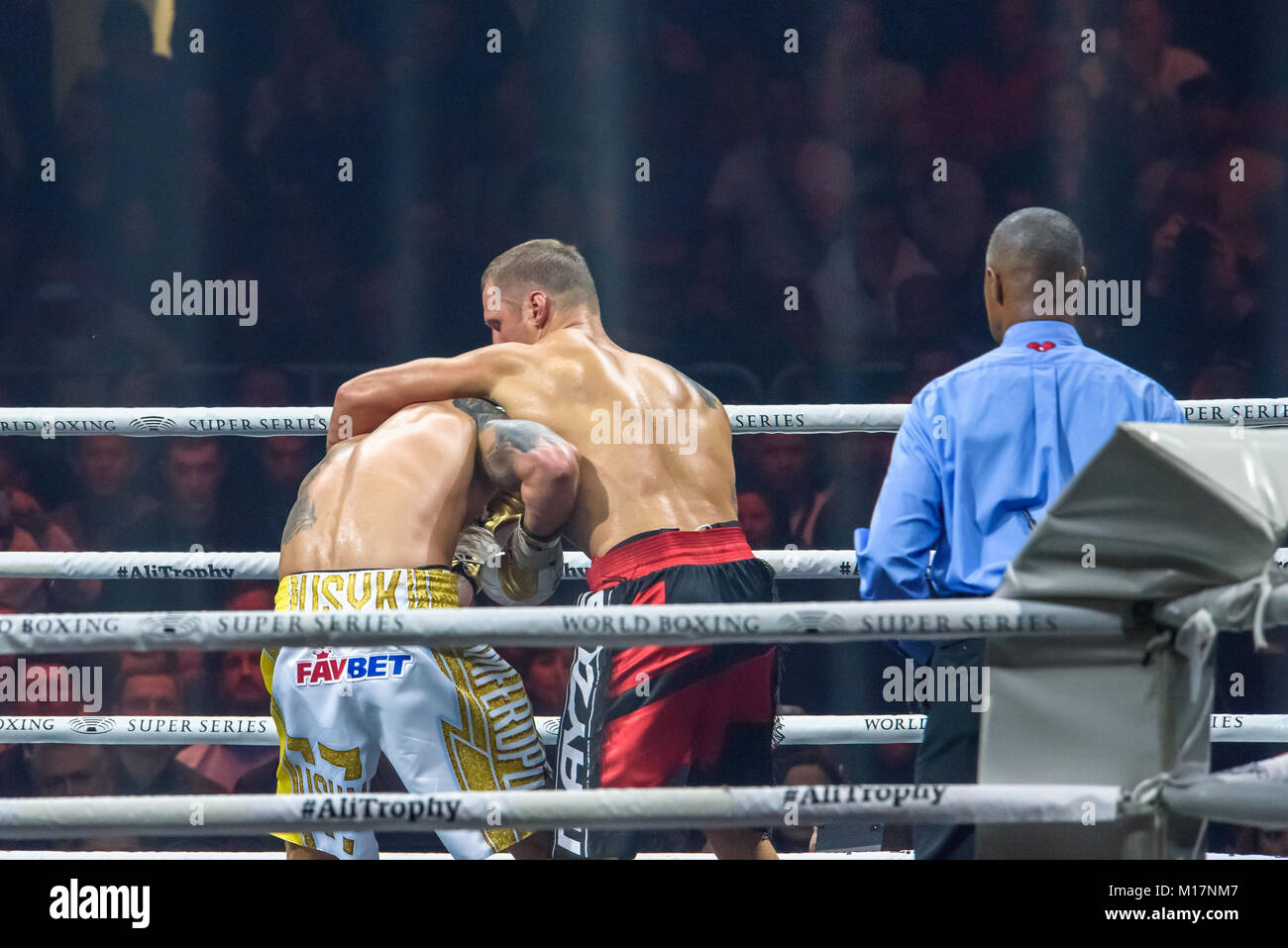 Riga, Latvia. 28th January 2018. World Boxing Super Series semi final ...