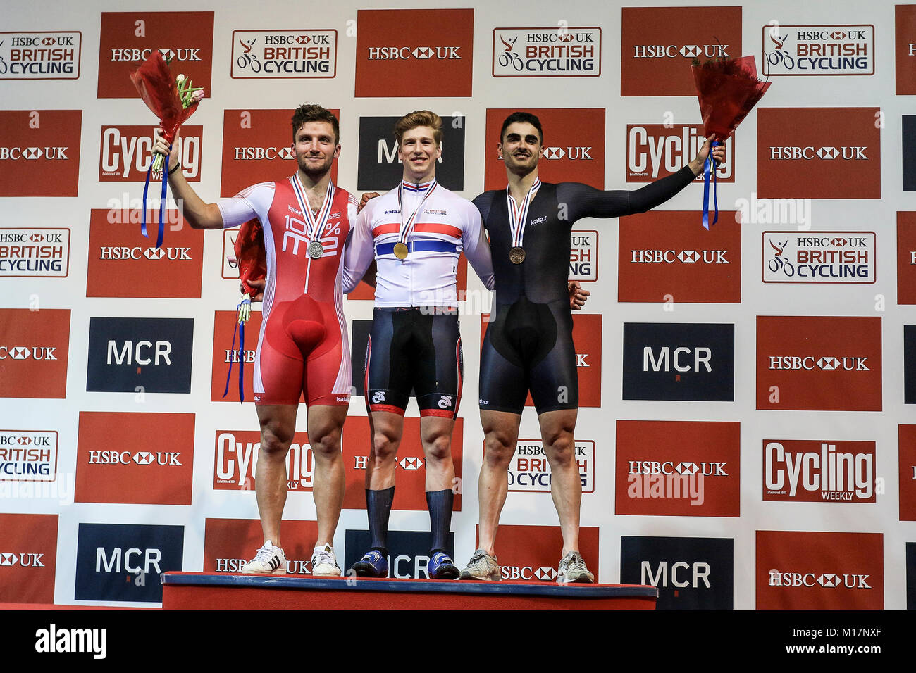 Manchester, UK. 27th January 2018. Joe Trueman takes gold in the mens ...
