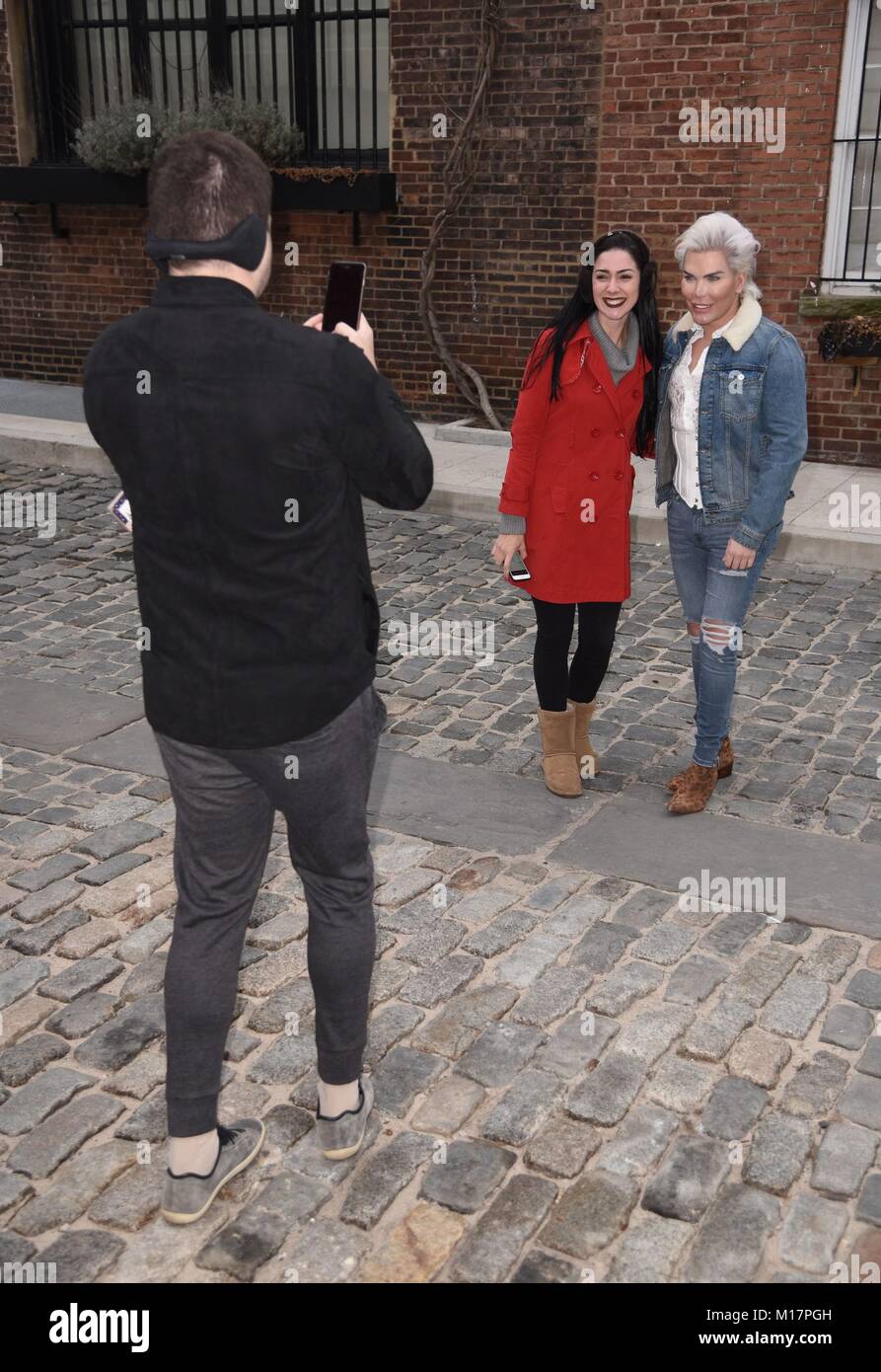 New York, NY, USA. 27th Jan, 2018. Rodrigo Alves, aka The Human Ken ...