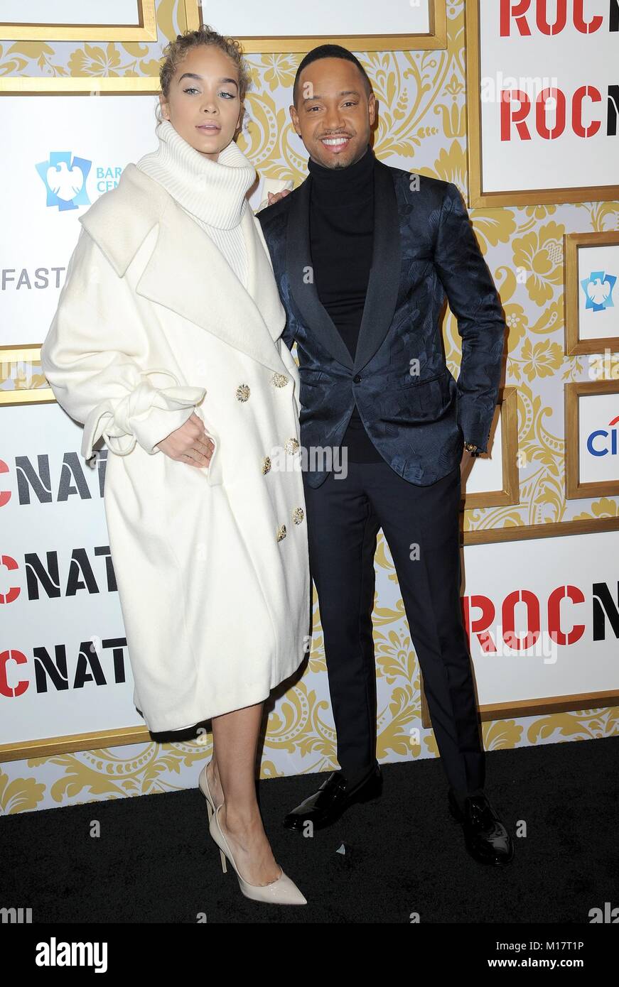Jasmine Sanders, Terrence J at arrivals for ROC NATION The Brunch ...