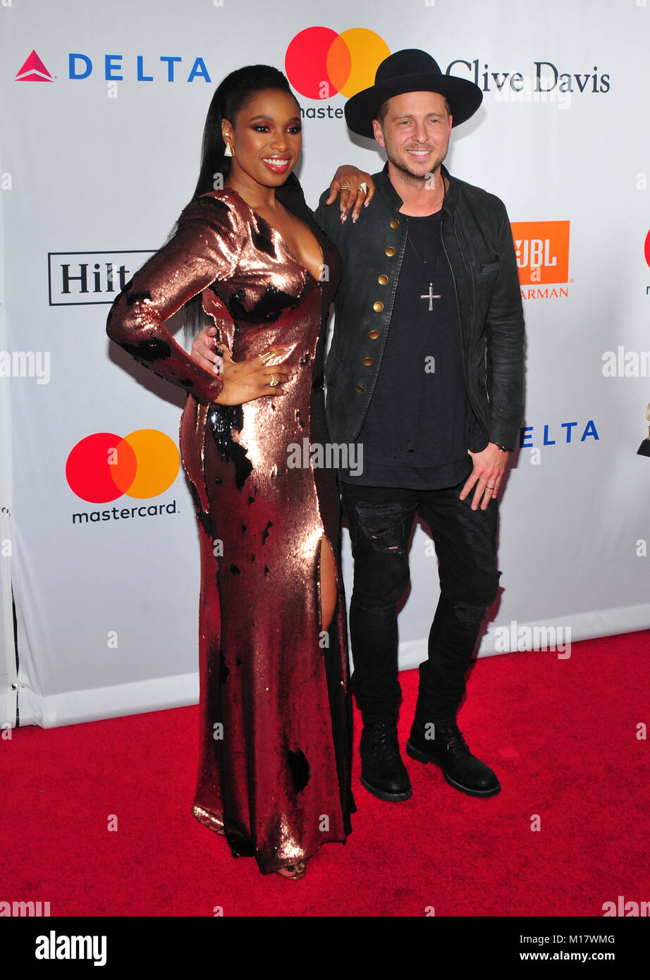 New York, NY, USA. 27th Jan, 2018. Jennifer Hudson and Ryan Tedder at ...